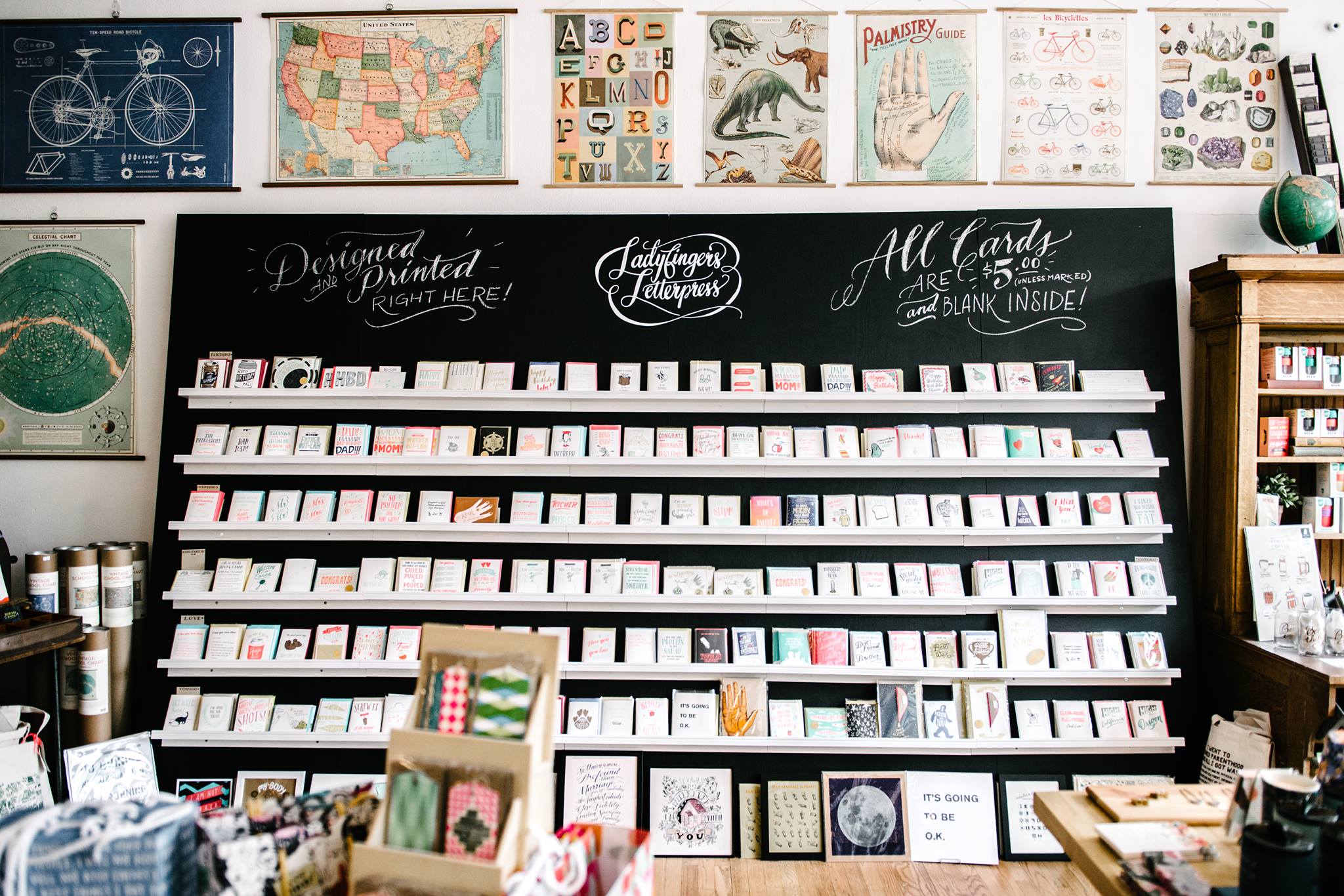 Ladyfingers Card Wall - Downtown Partnership